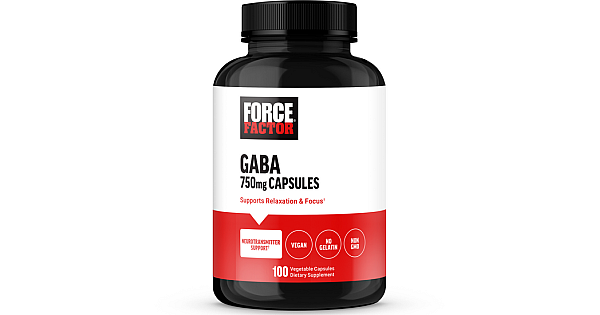 GABA גאבה 100 כמוסות צמחיות - מבית Force Factor | טופ פארם